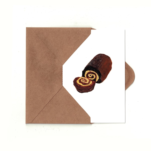 Yule Log Christmas Cards - Etsy