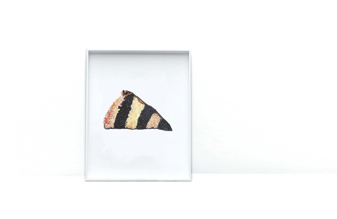 Shrimp Toast Watercolor Print: Foodie Kitchen Wall Art - Etsy
