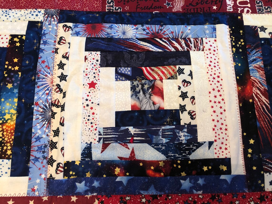 Patriotic Table Runner - Etsy