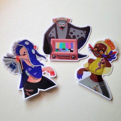 Splatoon Idol Vinyl Stickers - Etsy