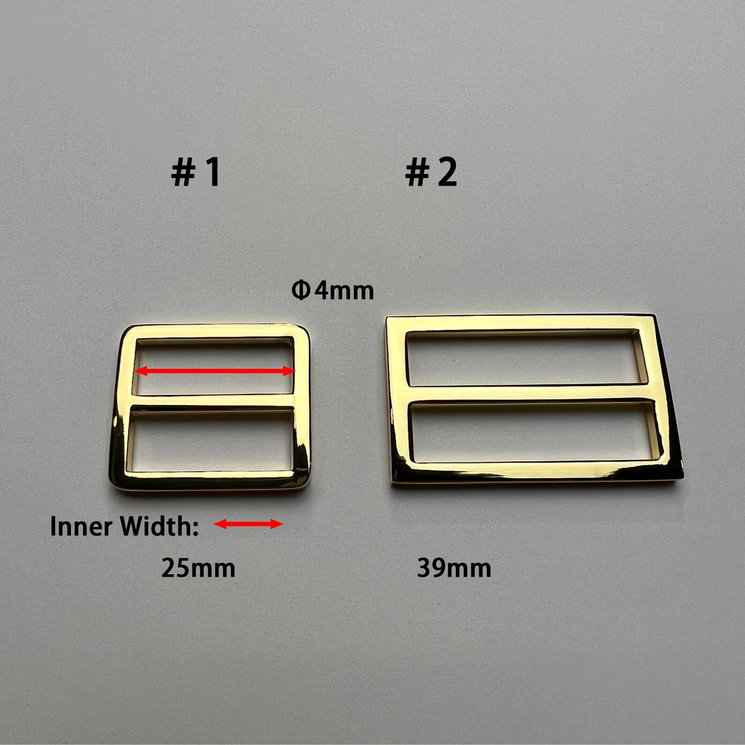 25/39mm 24K Gold Slider / High Quality 3 Layers Plating Color/ Bag ...
