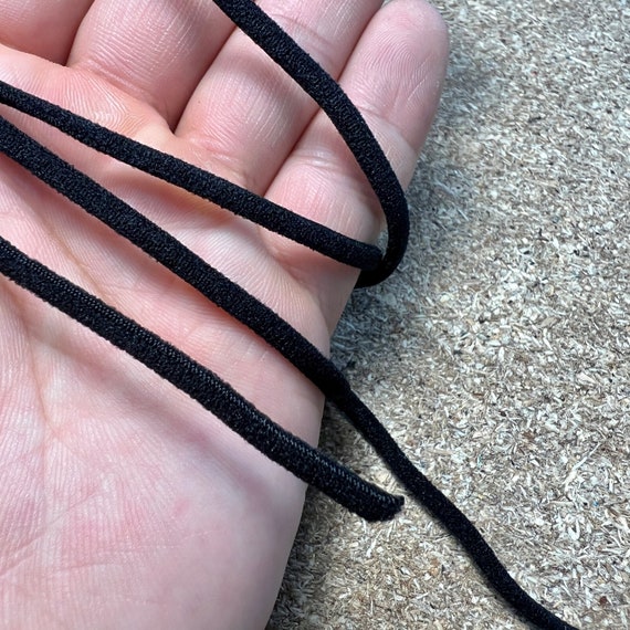 Black Spaghetti Elastic for Swimwear Round Elastic for Bikini - Etsy UK