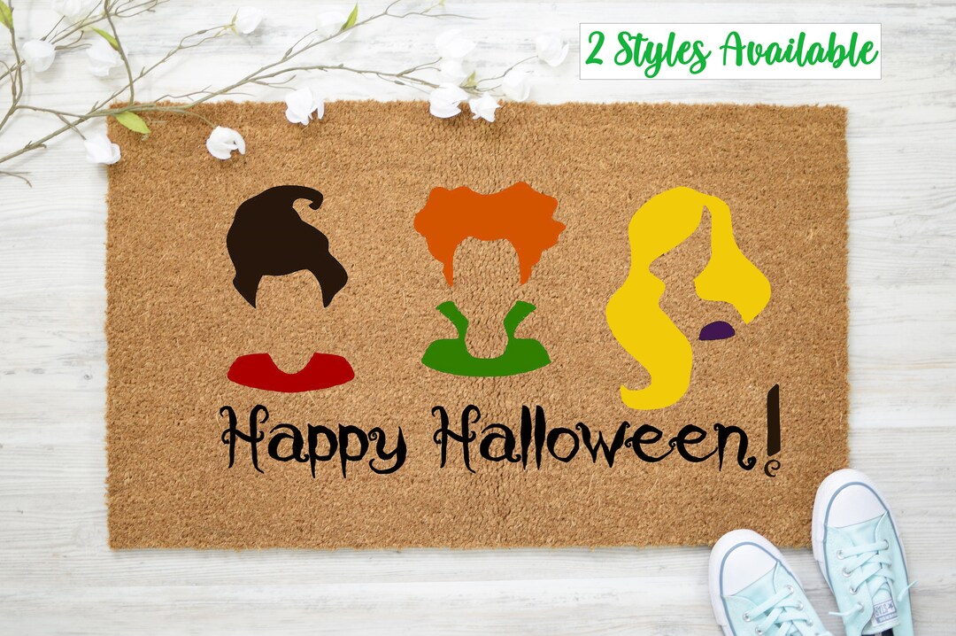 The Original Hocus Pocus Doormat, Halloween Door Mat Happy Halloween ...
