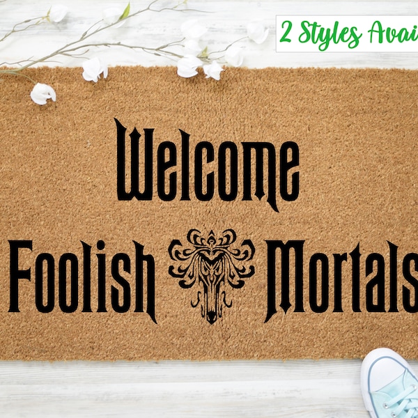 Welcome Foolish Mortals Sign - Etsy