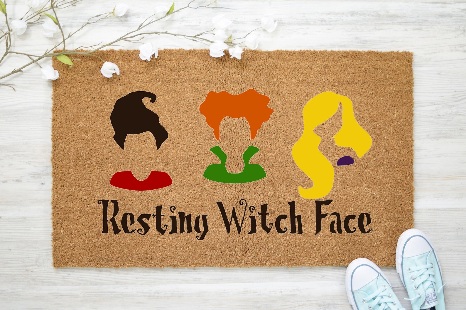 The Original Hocus Pocus Doormat Halloween Door Mat Happy | Etsy