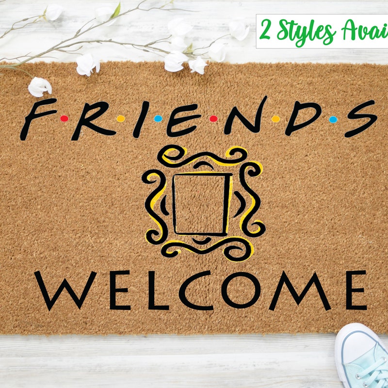 Friends Welcome Mat - Etsy