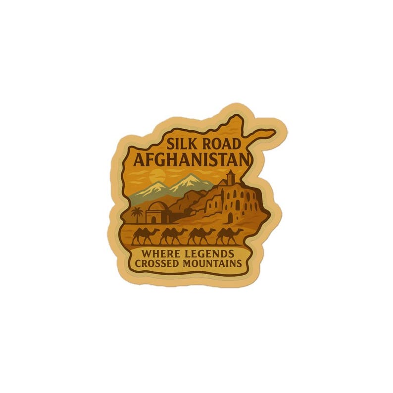 Silk Road Afghanistan Sticker - Etsy