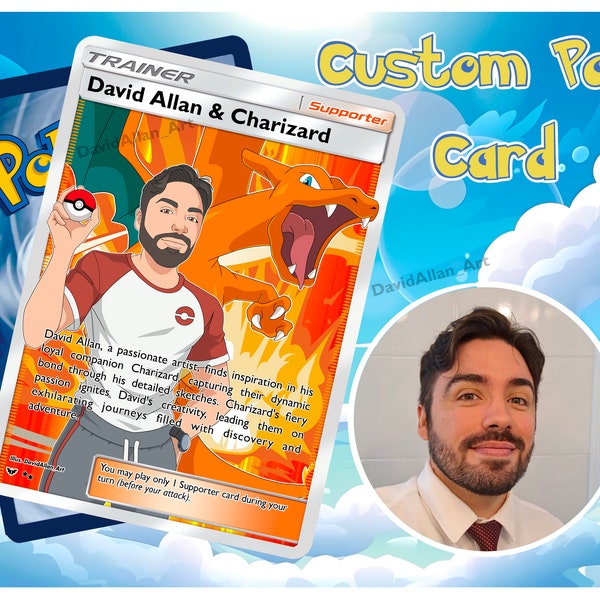 Custom Pokemone Card - Etsy