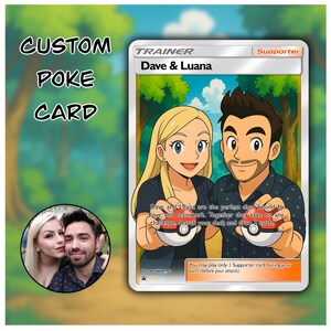 Custom Pokemon Card Style – Personalized Trainer Pokemon | Unique Gift ...