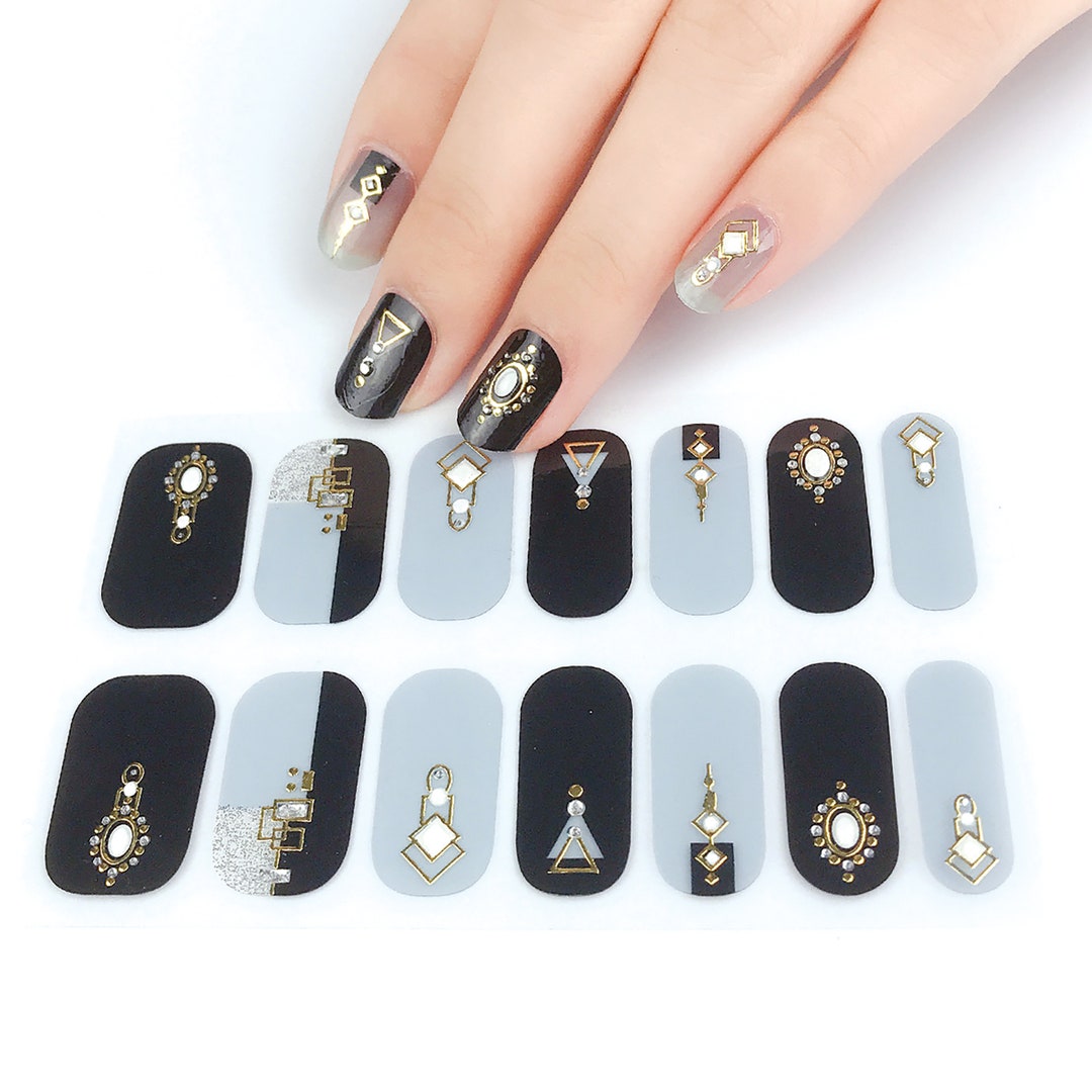 Ptolemaic Ruler Nail Wraps 100% Nail Polish Stickers DIY Nail Strips ...