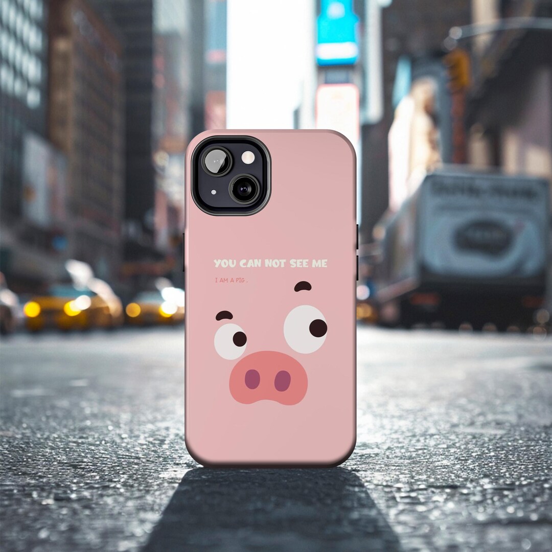 Pink Cute Pig Face Cartoon Phone Case – Cute Phone Case & Durable ...