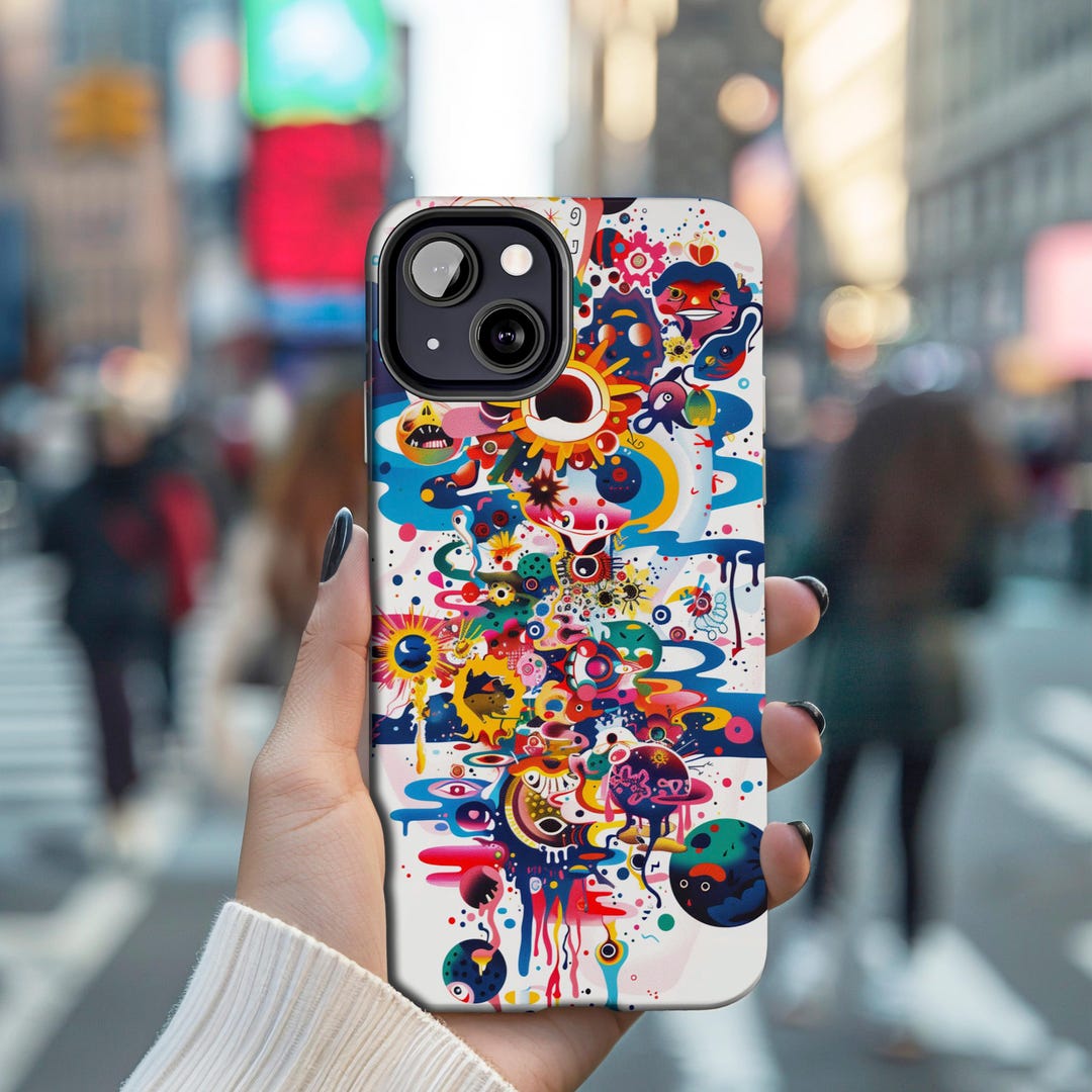 Colorful Takashi Murakami Inspiration Pattern Phone Case, Special Retro ...