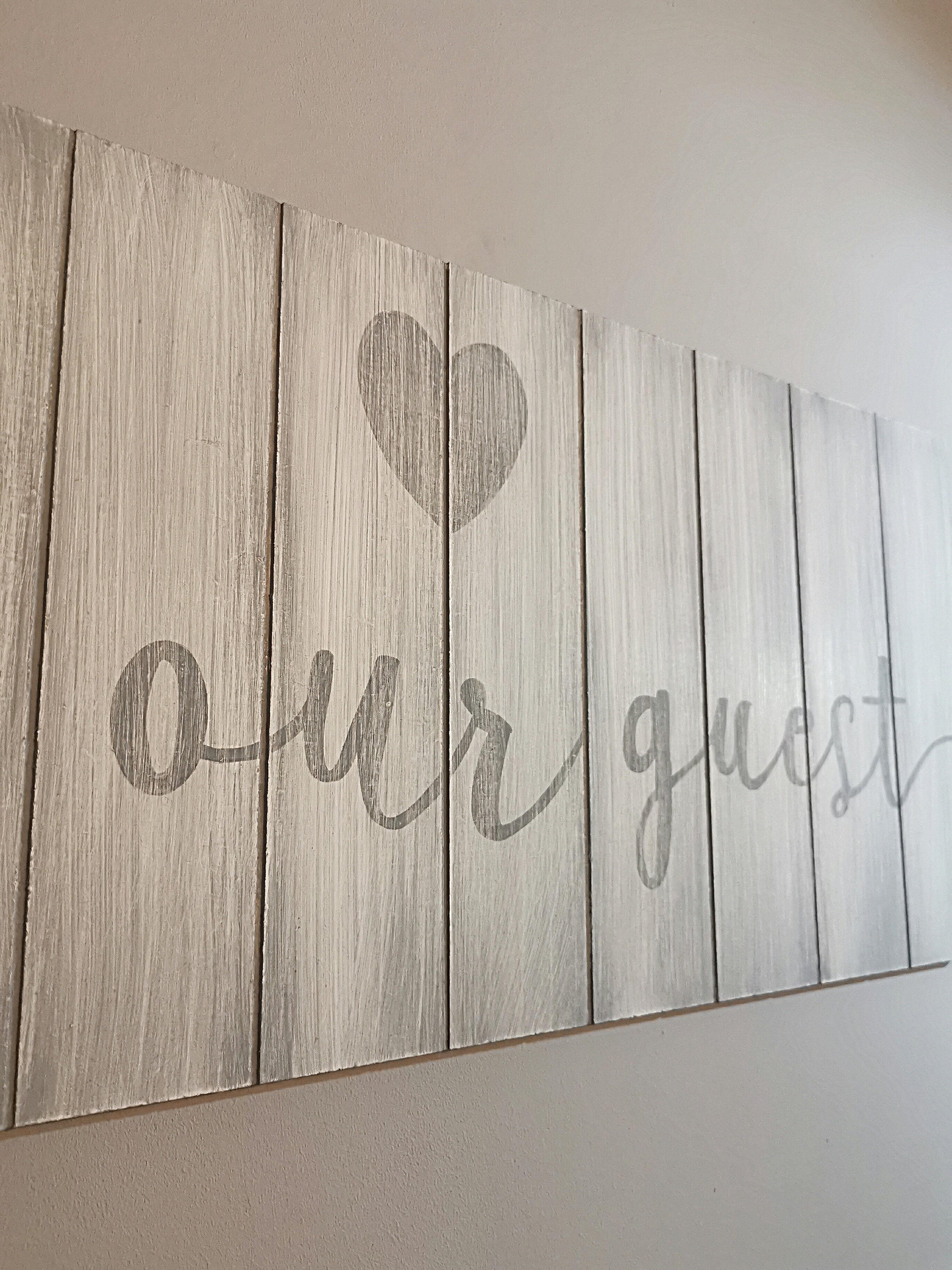 Wooden Rustic Be Our Guest Welcome Home Sign Shabby Chic Grey - Etsy UK