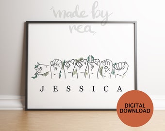 Sign Language Art | Etsy