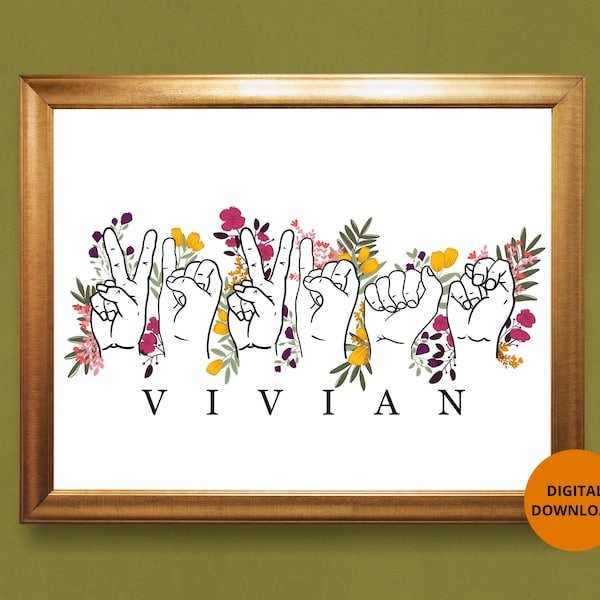 Sign Language Art - Etsy