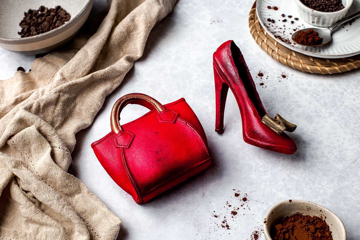 Realistic Handmade Chocolate Handbag & Shoe Fashion Box - Etsy UK