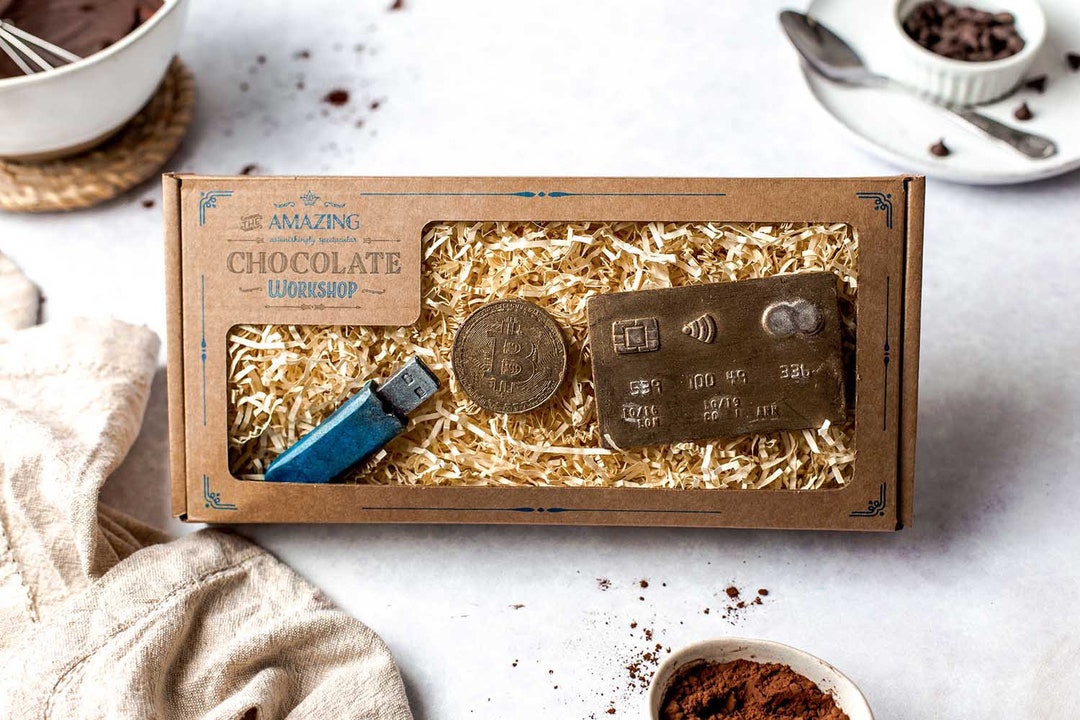 Realistic Handmade Chocolate Credit Card USB Stick & Bitcoin - Etsy UK