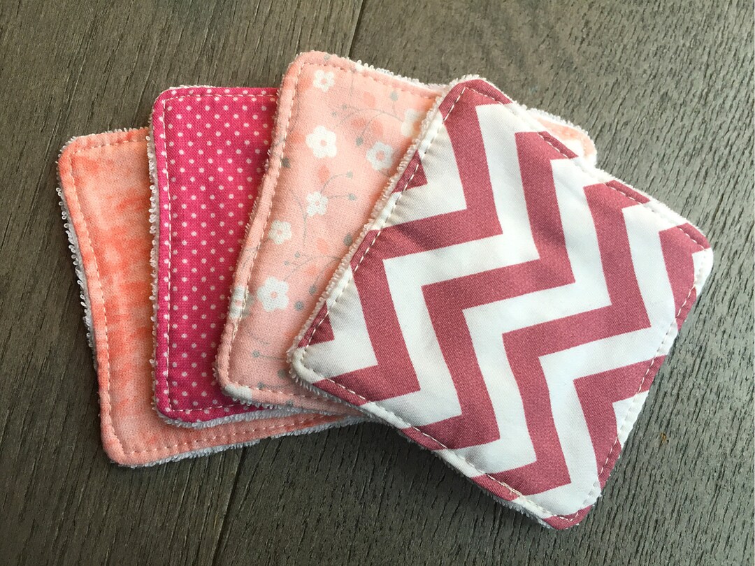Reusable Cotton Makeup Pads: Soft Terry Cloth Face Wipes (pack of 4 or ...