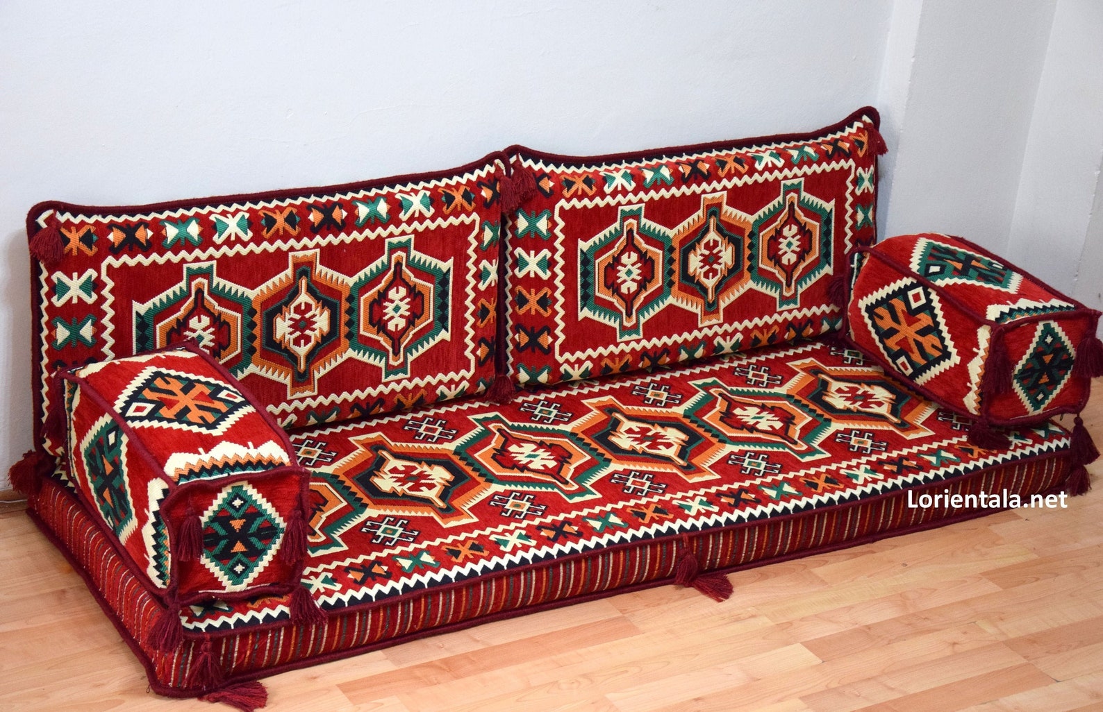 Oriental Floor Sofa: Turkish Bohemian Seating With Cushions - Etsy