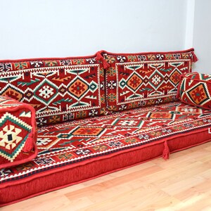 Red Sofa,floor Sofa,yoga,turkish Arabic Home Decor,oriental Moroccan ...