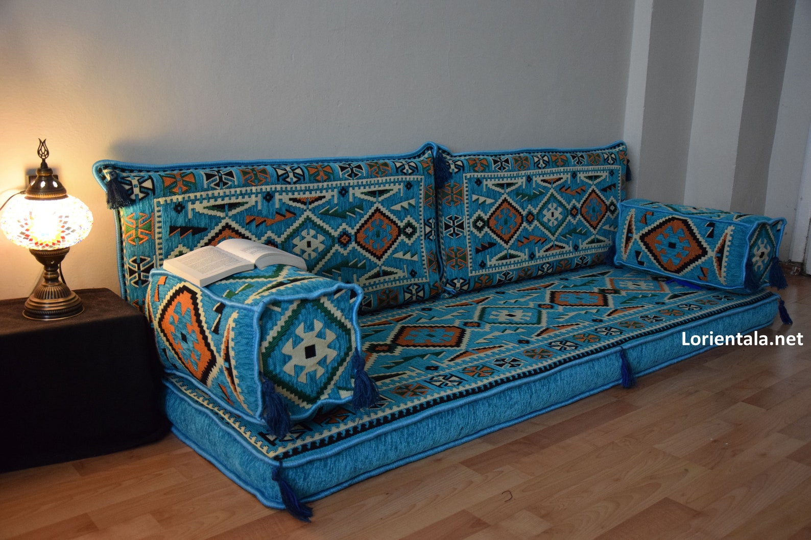 Oriental Seating Sofa Living Room Turkish Turquoise Arabic | Etsy