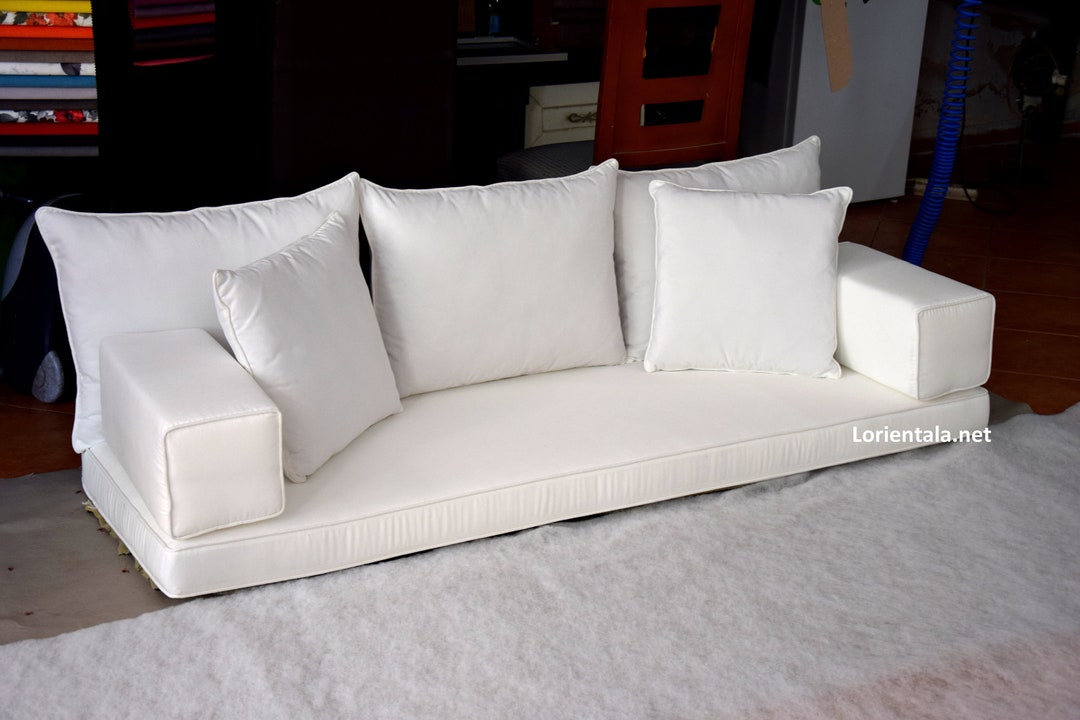 Oriental Floor Sofa Yoga Floor Seating Meditation White Sofa Living ...