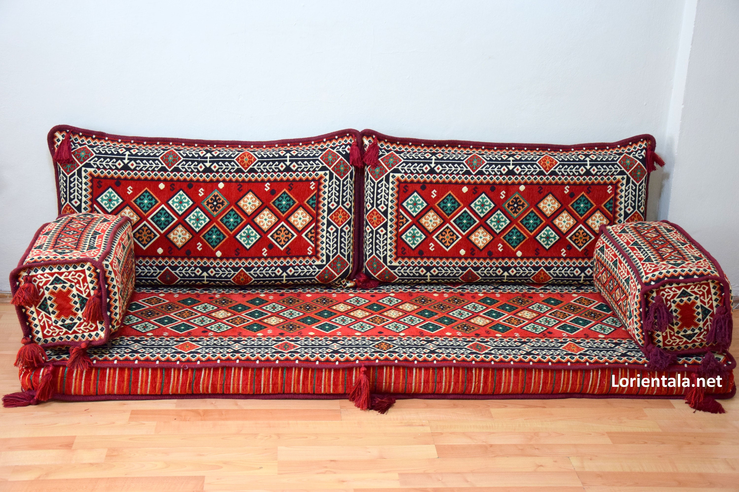 Arabic Majlis Floor Sofa Set: Oriental Moroccan Boho Decor - Etsy