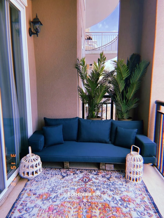 Blue Color Floor Sofa Turkish Arabic Living Roomoriental - Etsy