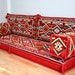 Red Sofa,floor Sofa,yoga,turkish Arabic Home Decor,oriental Moroccan ...