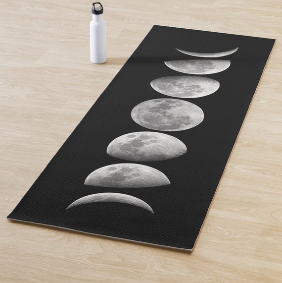 Moon Phases Yoga Mat Nature Inspired Meditation Mat Moon - Etsy