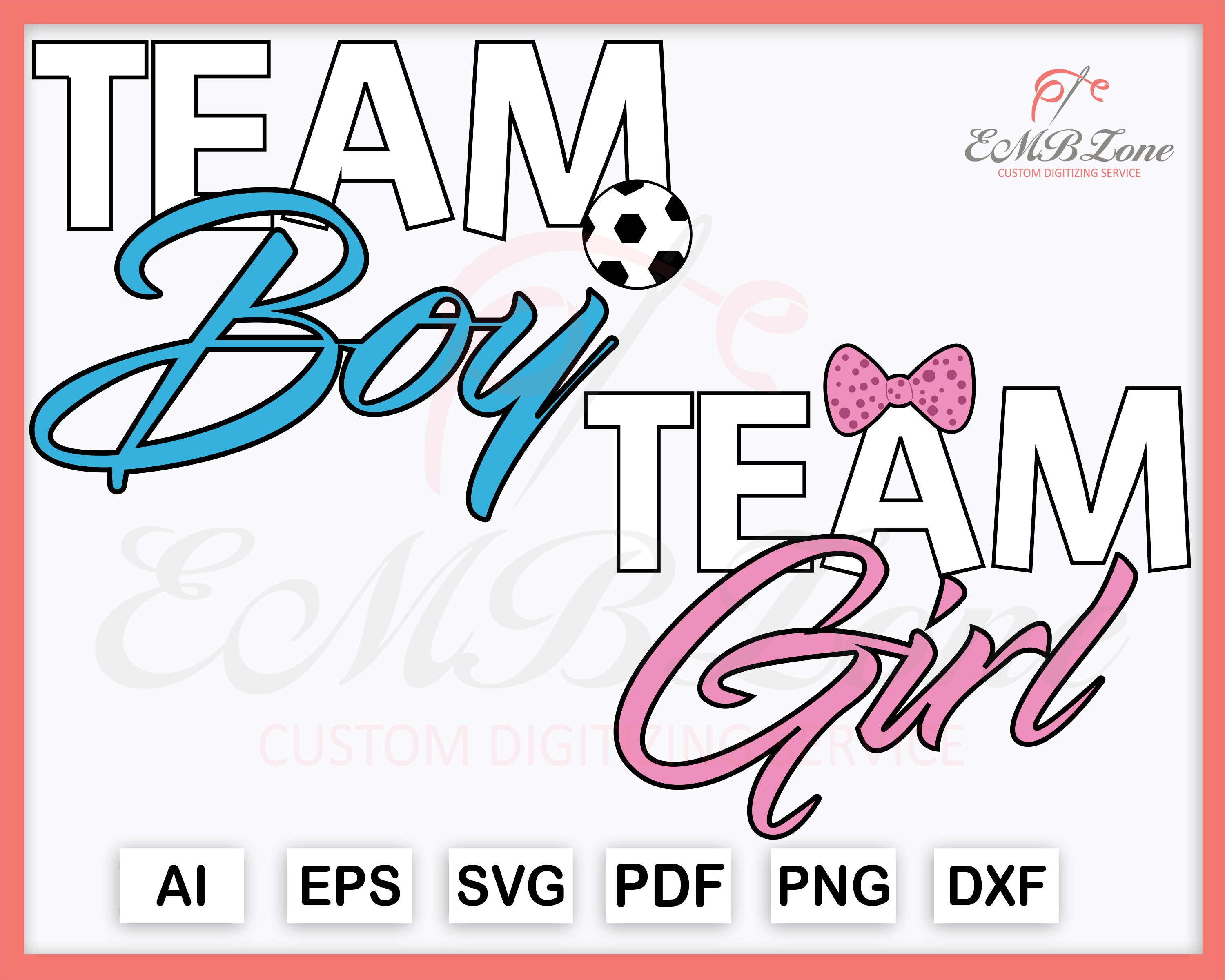 Team Boy Svg Team Girl Svg Svg Cut File for Cricut Digital - Etsy Canada
