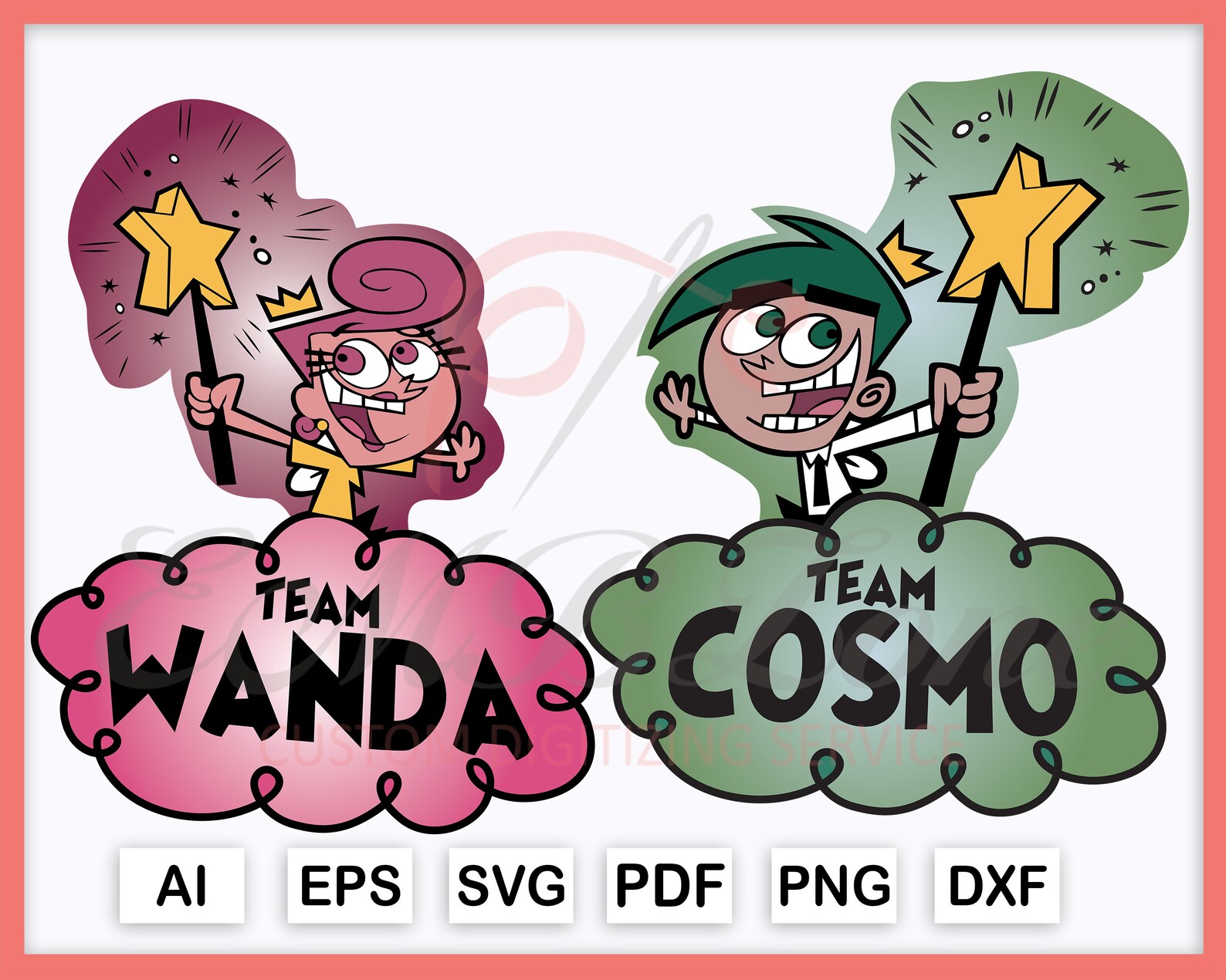 Team Wanda Team Cosmo Vector Svg Svg Cut File for Cricut - Etsy