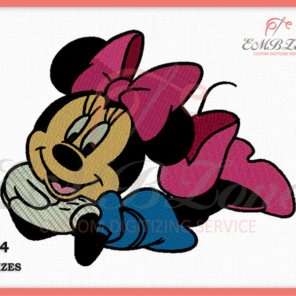Minnie Mouse Embroidery Design - Etsy