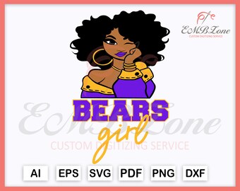 Bears Girl Svg - Etsy