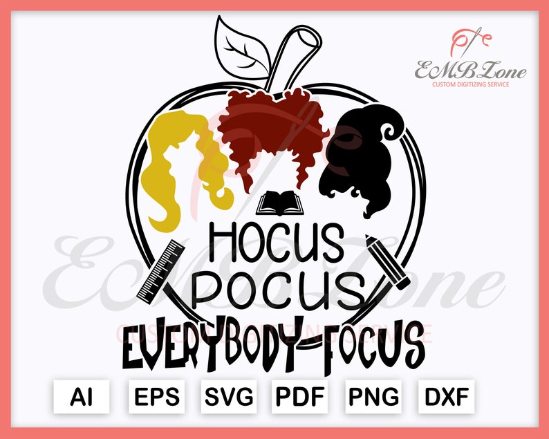 Hocus Pocus Vector Svg Svg Cut File for Cricut Digital Image - Etsy ...