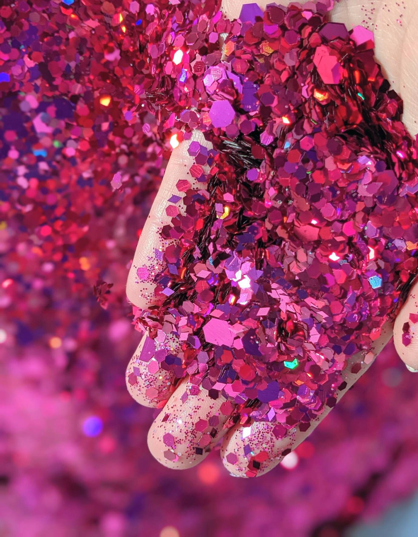 Crystal Pink Glitter Wallpaper