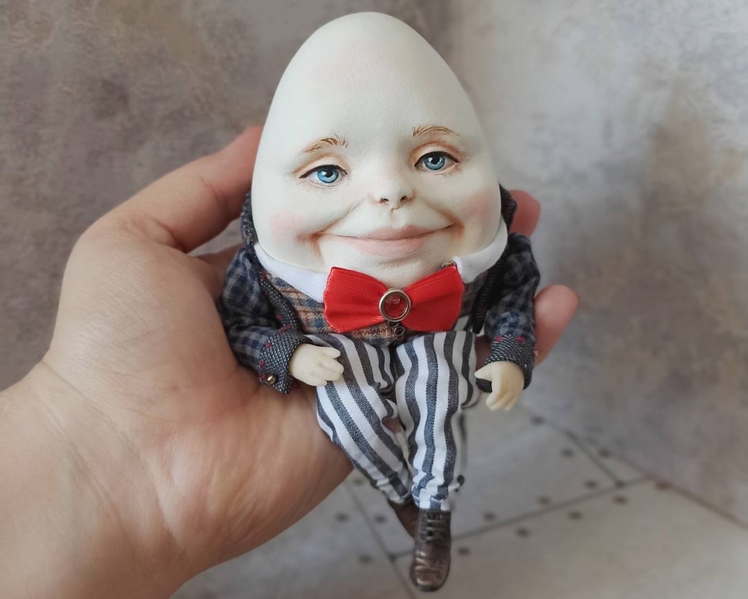 Humpty Dumpty, an Author's Collectible Doll Made of Polymer Clay - Etsy