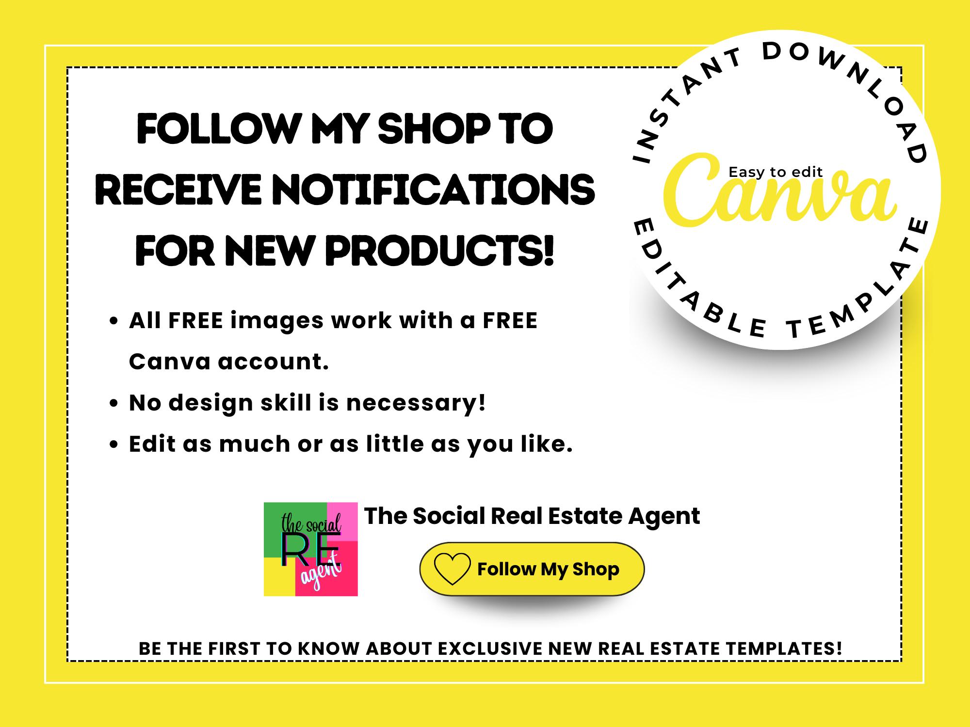 Editable Real Estate Sign Riders Funny & Playful Canva Templates for ...