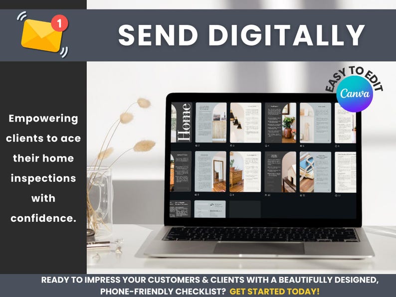 Pre-home Inspection Checklist, Canva Template, Printable & Digital, Pre ...