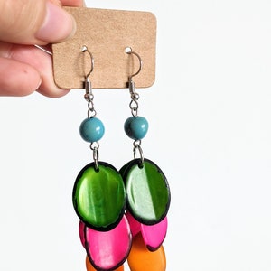 Statement Earrings for Women. Fun and Funky Earrings. Handmade Tagua ...