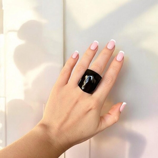 Beautiful Thick Band Ring - Etsy