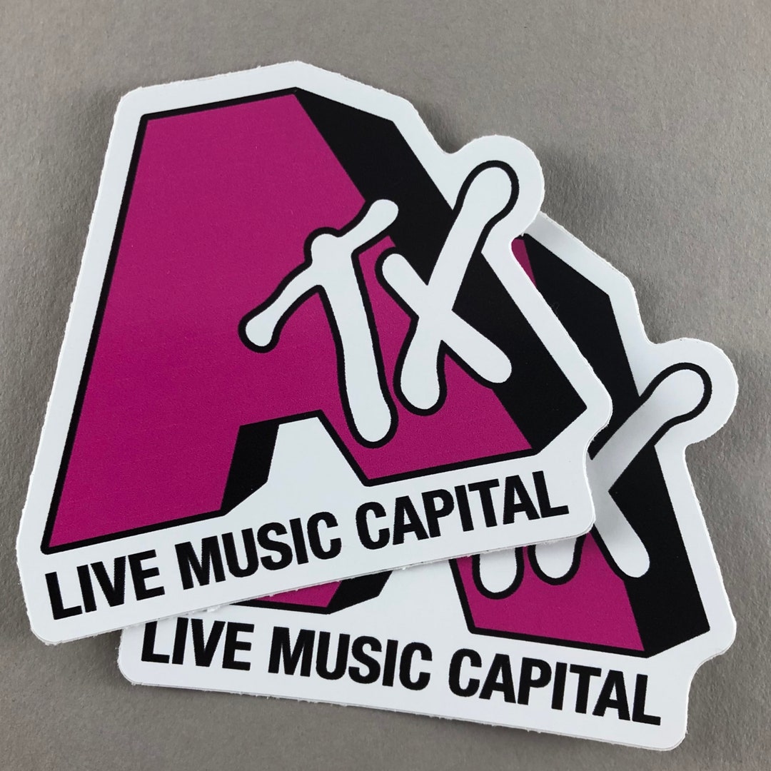 ATX 'live Music Capital of the World' Vinyl Stickers - Etsy