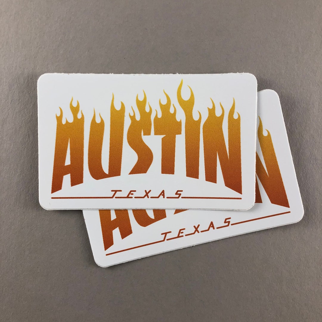 Austin Texas Vinyl Stickers - Etsy