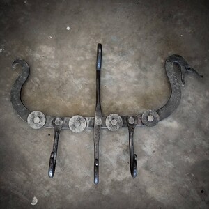 Viking Longship Forged Coat Rack - Etsy