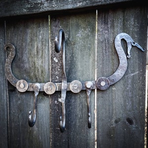 Viking Longship Forged Coat Rack - Etsy