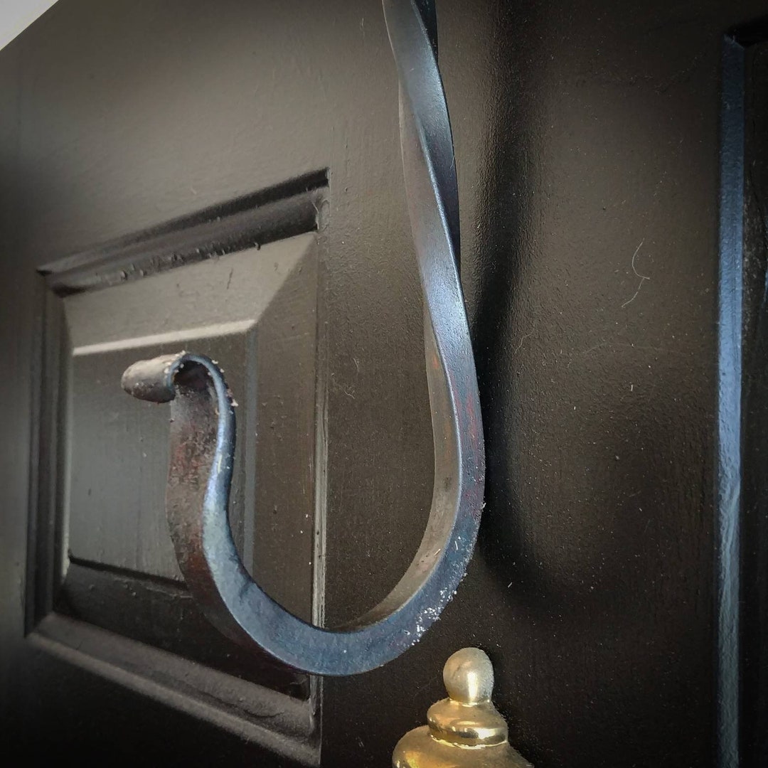 Hand Hammer Forged Wreath Hook - Traditional Forging Methods by the ...