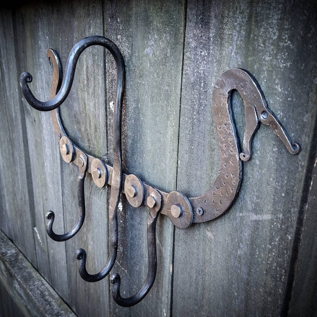 Viking Longship Forged Coat Rack - Etsy