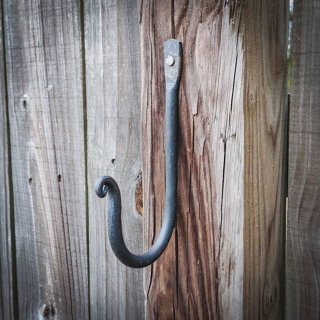 Hand Hammer Forged J Hook - Coat Hook, Pot Hook, Iron Hook ...
