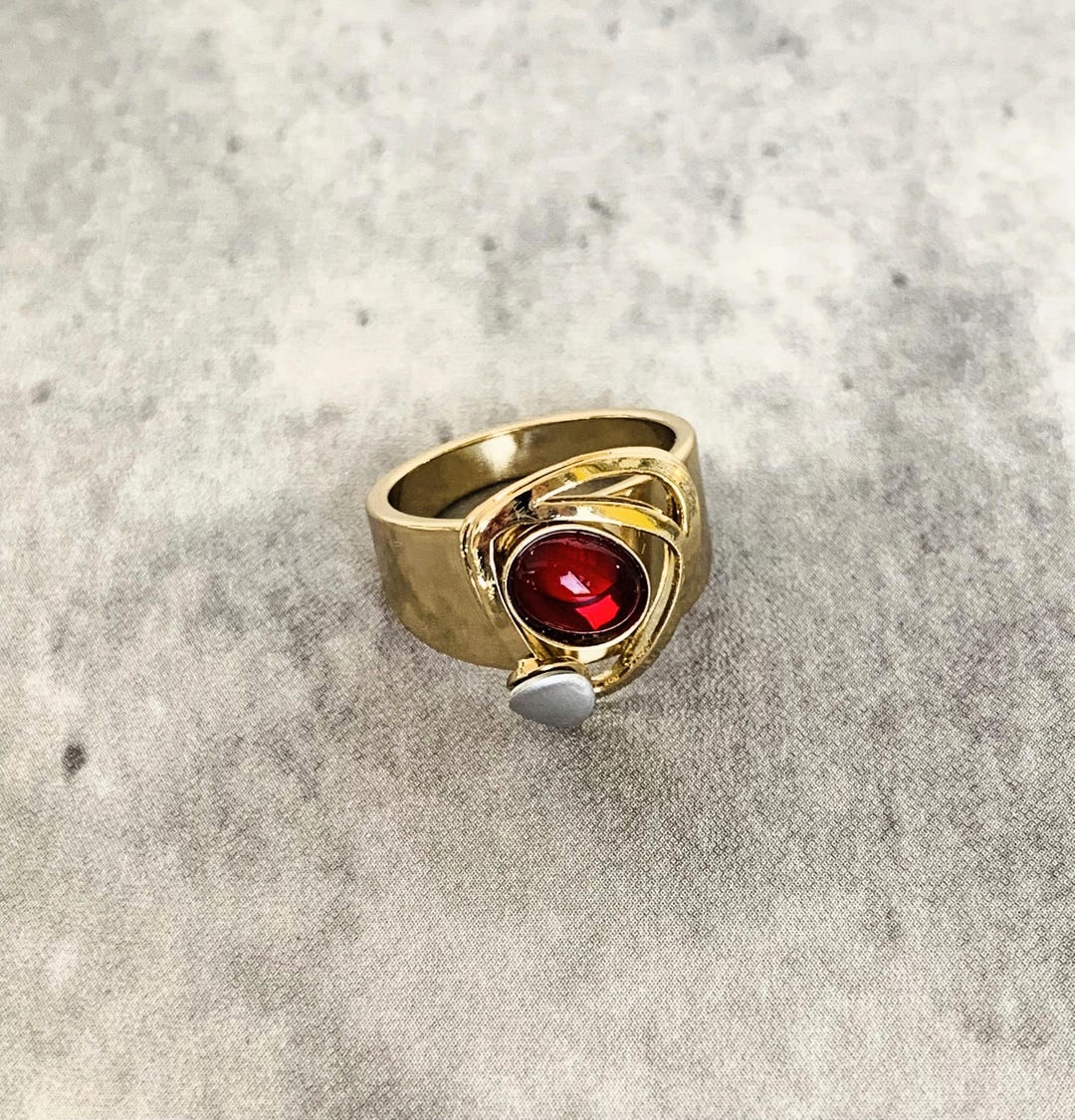 Gold Red Ring, Christophe Poly Ring (R), Red Stone Ring, Canadian ...