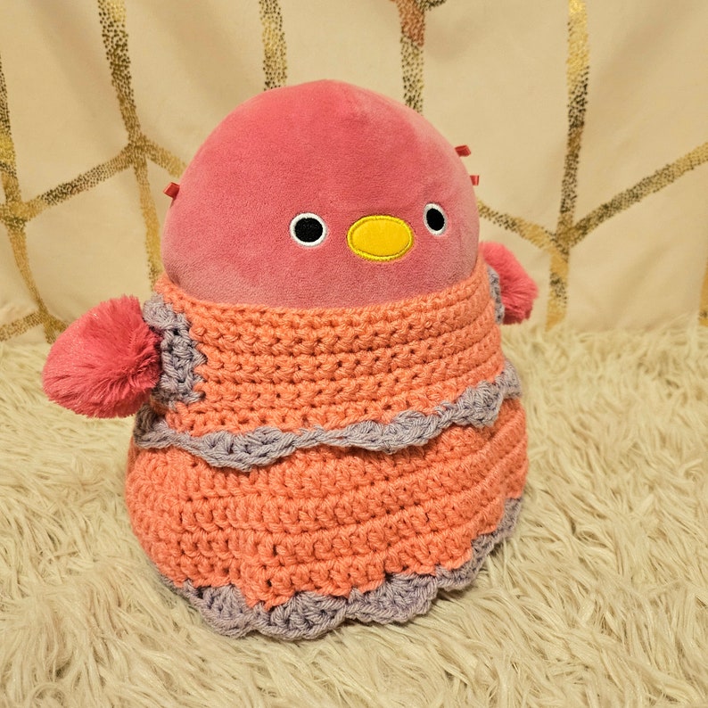 8 Inch Squishmallow Clothes. Purple and Pink Frilly Dress - Etsy